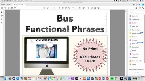 Functional Phrases/Sentences - Bus - Life Skills - No Print | TpT