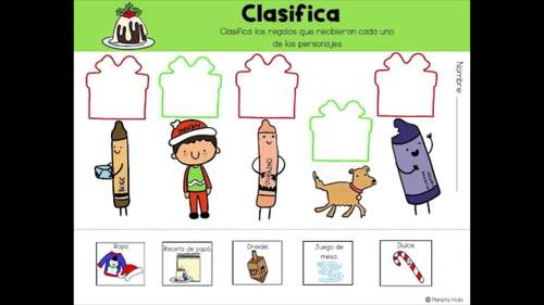 The Crayons' Christmas in Spanish Activities by Planeta Hola | TPT