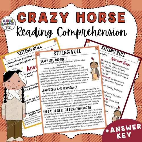 Crazy Horse Biography Reading Comprehension | American Social Studies ...