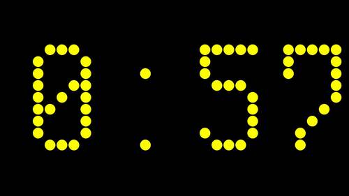 Digital Countdown Timers - Yellow Dot Matrix Font - Set #1 by The ...