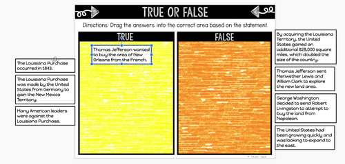 Louisiana Purchase DIGITAL Interactive Notebook | Choice Board by Think ...