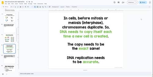 DNA Replication and Structure Interactive Lesson - Digital and Print