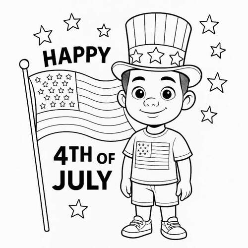 4th of July Activity Bundle | Coloring Pages, Patriotic Bingo, Reading ...