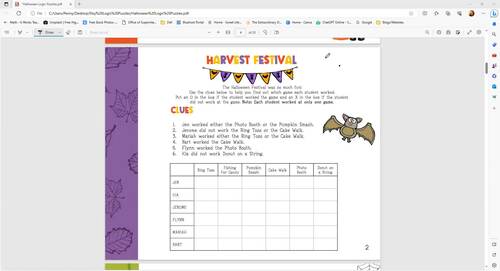 Halloween Math Logic Puzzles/Early Finishers/Activities Enrichment