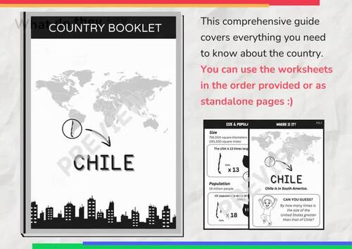 Peru Country Study Booklet - Culture and Geography Activities - Elementary