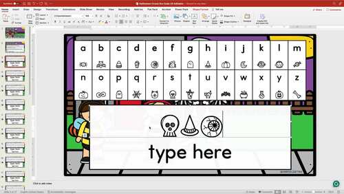 Halloween Crack the Code - Editable - PowerPoint by KinderCrafting