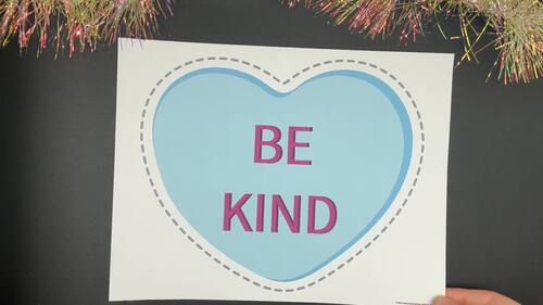 Pastel Conversation Hearts | Valentine’s Day Crafts, Bulletin Boards ...