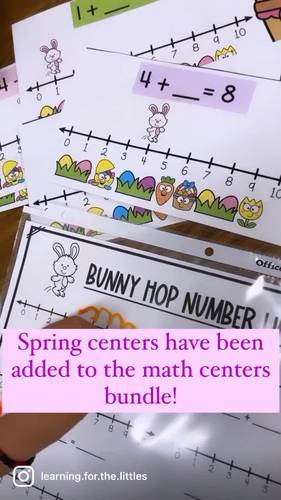Spring 1st Grade Math Centers by Learning for the Littles | TPT