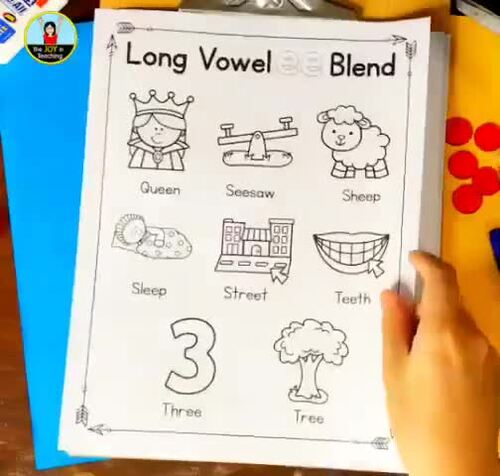 Long Vowel ee Worksheet by The Joy in Teaching | TPT