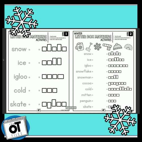 Winter Handwriting Activities OT by the OT files | TPT