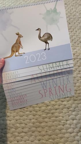 2023 Calendar - with seasons/weather/morning meeting and Australian animals