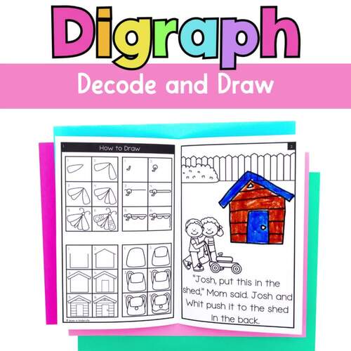 Digraph Decodable Readers | Decode and Draw Books | Retelling | SOR