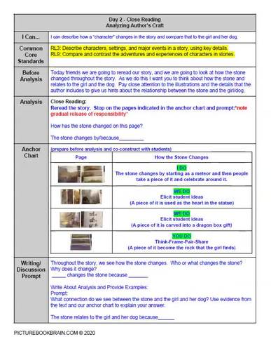 A Stone For Sascha by Aaron Becker Lesson Plan and Activities | TPT