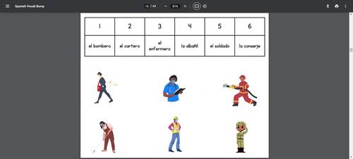 Spanish Vocabulary Games by Dual Language Lady | TPT