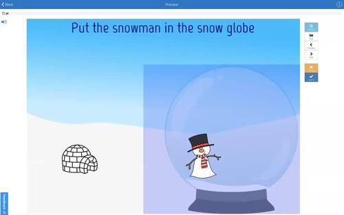 Following 1- Step Directions Activity: Decorating a Snow Globe Boom™ Cards