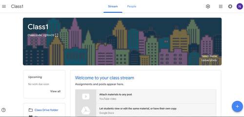 Animated Google Classroom Headers (Cityscape) Banners - Distance Learning