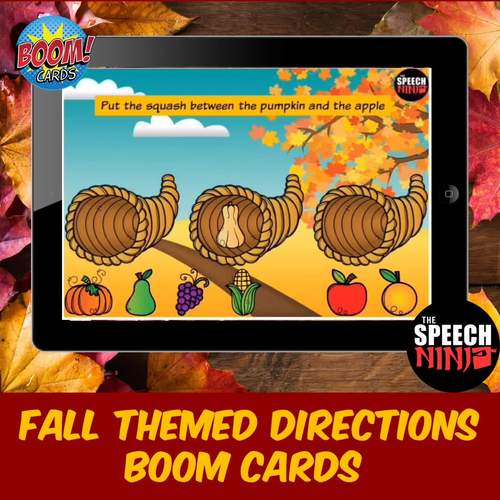 Fall Themed Temporal and Sequential Directions Boom Cards by The Speech ...