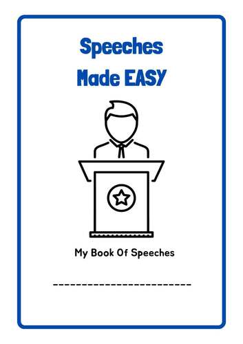 Speeches Made Easy. Guided Writing. Public Speaking. Templates. ELA ESL