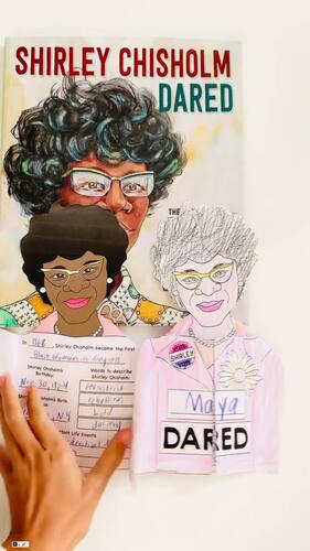 Shirley Chisholm Dared ELA Book Craft: Black History Month Activity ...