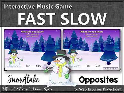 Winter Music Activity Tempo Fast and Slow Interactive Music Game ...