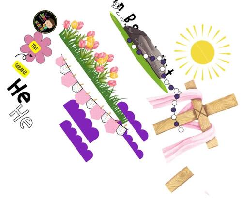 Resurrection Easter Bulletin Board Kit, Classroom Door Decor, April ...