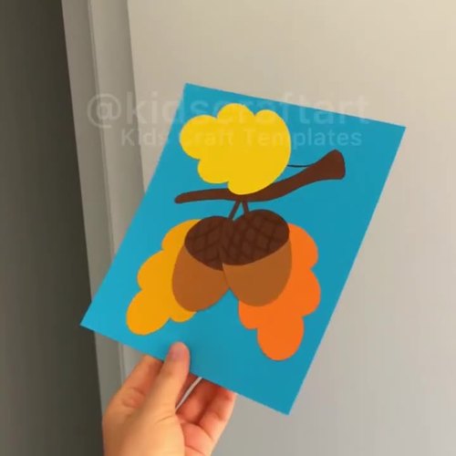 2D Shape Fall Autumn Acors Craft Kindergarten Crafts Back to School ...