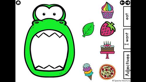 Feed the Dinosaurs Boom Cards™ by Speechie Adventures | TpT