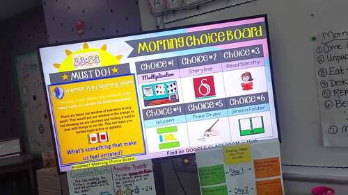 Morning Choice Board with preloaded logos & timers ~Editable~ | TPT
