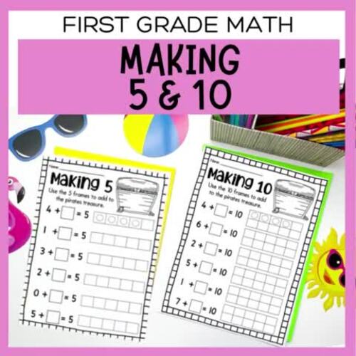 Pirate Themed Friends of 10 and Friends of 5 | Making 10 and Making 5 ...