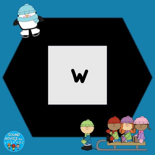 Winter Animated Articulation Activity: Early Developing Sounds - Digital