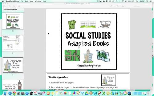 Social Studies Adapted Book Series by The Autism Helper | TPT