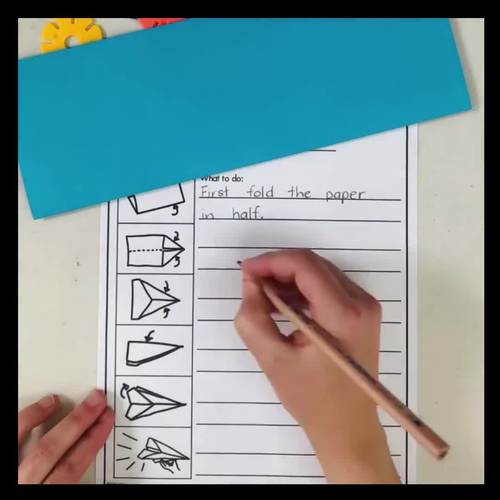 How To Make A Paper Airplane | STEM Activity & Procedural Writing