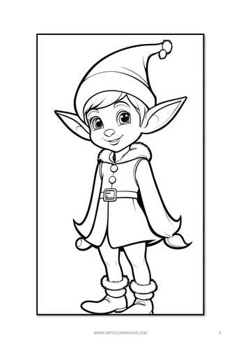 Elf on the Shelf Coloring Pages Vol 1 – 100 Pages of Holiday Creativity!