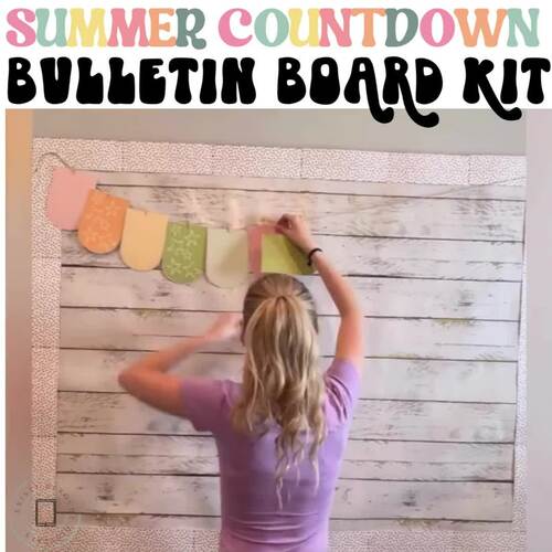 Countdown To Summer Bulletin Board Kit- Retro Groovy Theme by Kristi ...