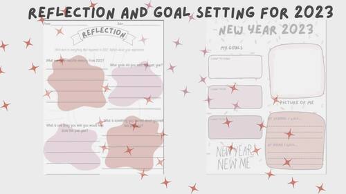 New Year-Student Reflection-New Year's Resolutions-2024 | TPT