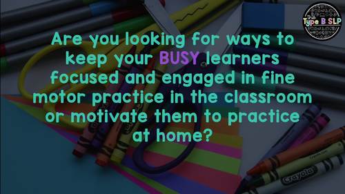 Busy Homework for Speech Therapy BIG BUNDLE by The Type B SLP | TPT