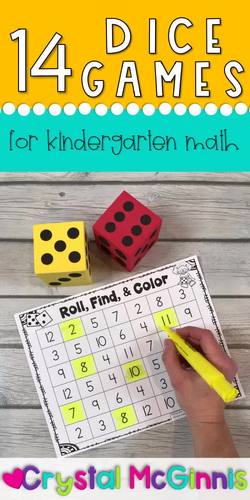 Dice Games - 14 Number Sense Kindergarten Math Games Number Recognition ...
