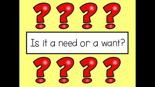 Needs and Wants Song & Video With Writing & Sequencing Activities & More