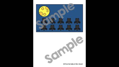 Bat and Moon Halloween Counting Practice 0-10 and 0-20 with Recording ...