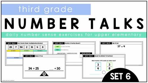 3rd Grade Number Talks | SET 6 | Strengthen Mental Math and Build ...