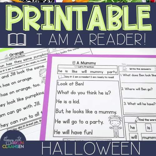 Halloween Reading Passages | October by Aylin Claahsen | TpT