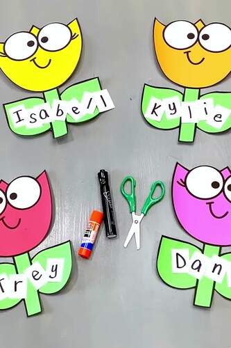 Spring Flower Craft by Create 25 Printables | TPT