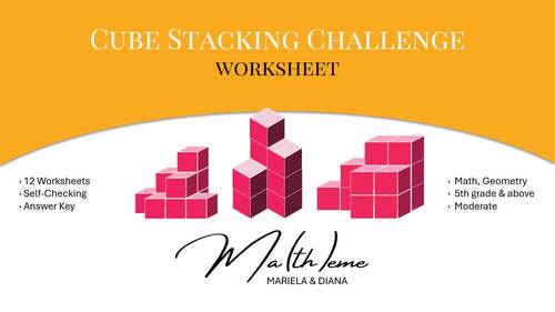 Volume Using Unit Cubes Review Worksheets | No-prep I 5th–6th Grade ...