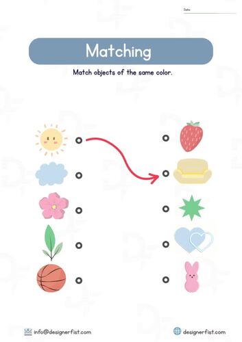 Autism Match Objects Worksheet For Childs by Inclusive Learning Support