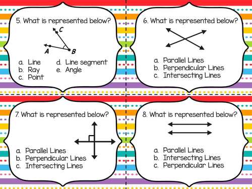 Lines, Rays, & Angles Task Cards | Print & Google Classroom by Joyful 4th