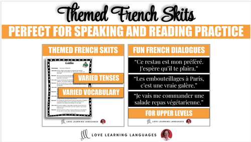 French Role Play Skits AP French Advanced Level Dialogues | TPT