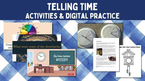 Telling Time Full Day Activities, Lesson Plans, and Slide Decks by ...