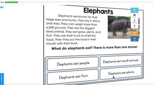 Nonfiction Reading Fluency and Comprehension Passages Set 2 | Boom Cards™