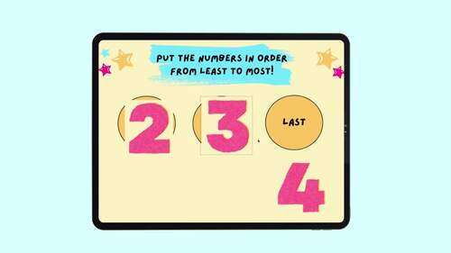 Comparing Numbers- Number Order Boom Cards (ABLLS-R B25) | TPT