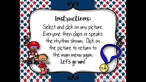 WINTER Games! Interactive Rhythm Practice Game - Ta-a by Beth's Music ...